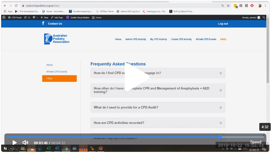 CPD Tracking - Australian Podiatry Association Ltd